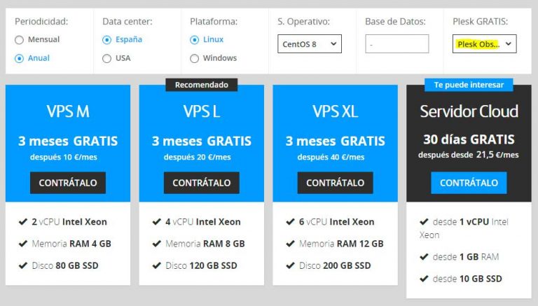 Configurar servidor VPS en Plesk de Arsys para mostrar página web